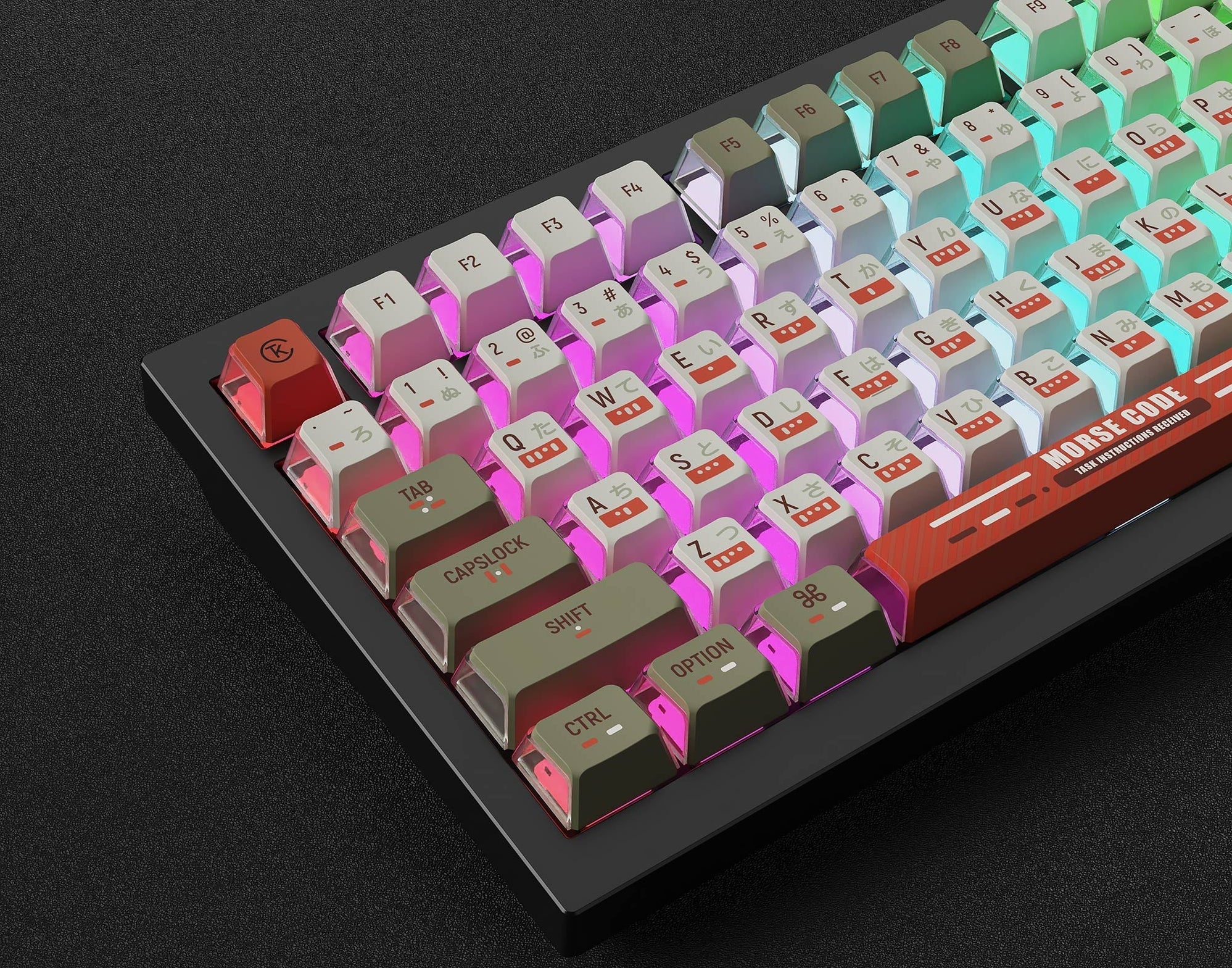 Keychron Morse Code OEM Dye-Sub PBT Keycap Set — Computer Orbit